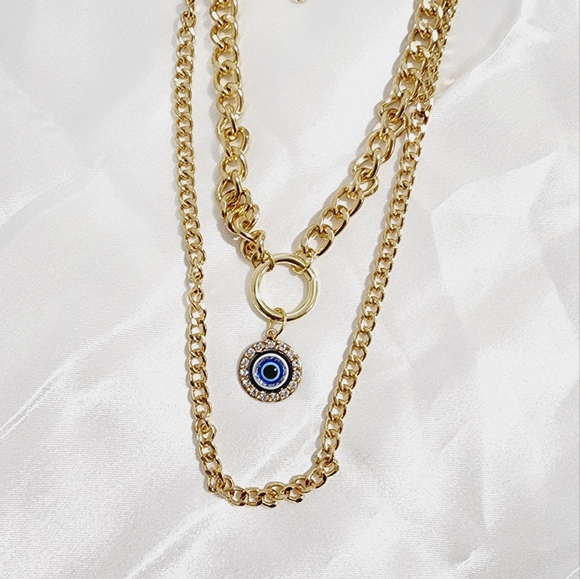 18k gold plated | Jewelry | Doble Chain Necklace | Poshmark